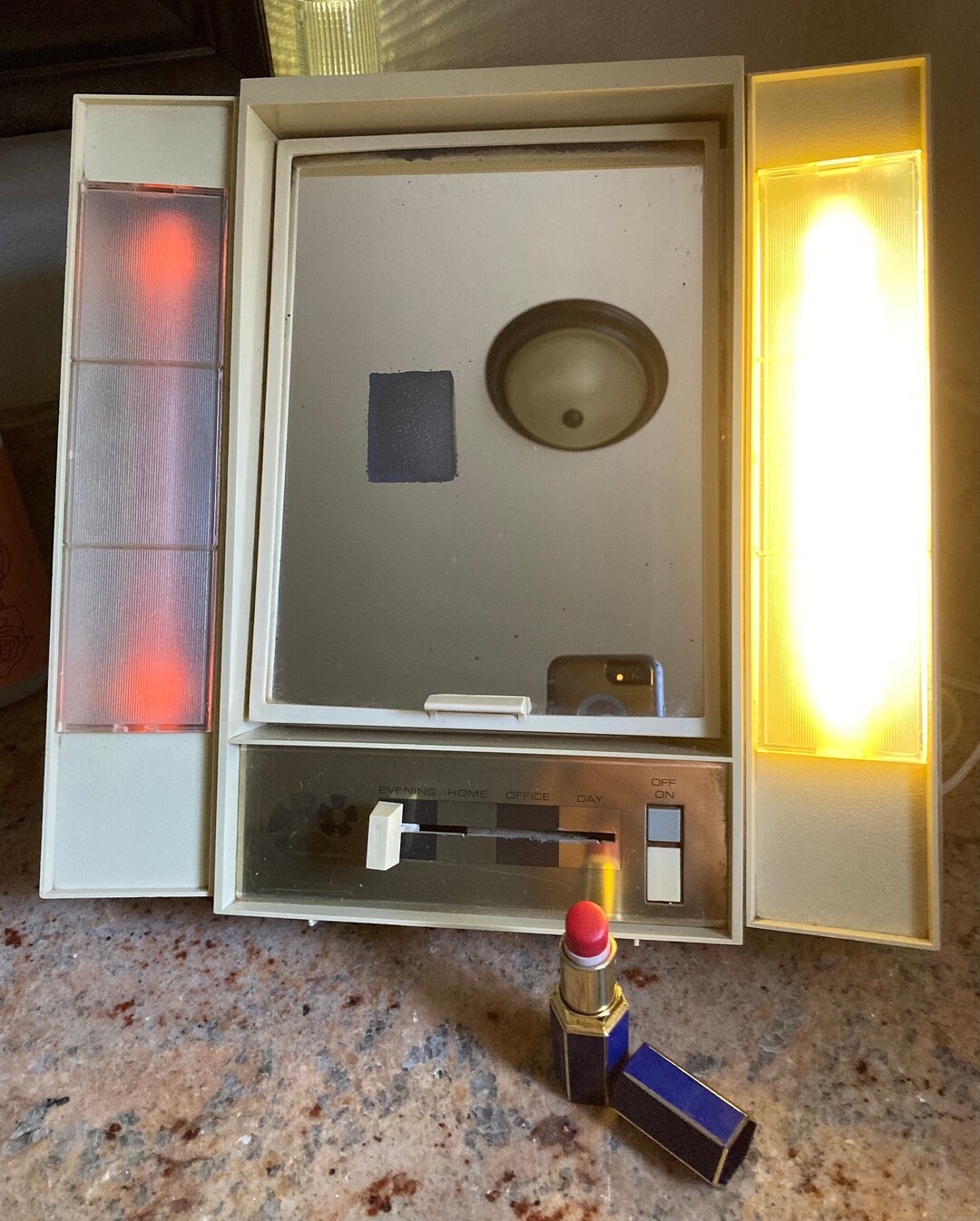 Vintage 1970s Sears & Roebuck Light up Make-up Vanity Mirror Model ...