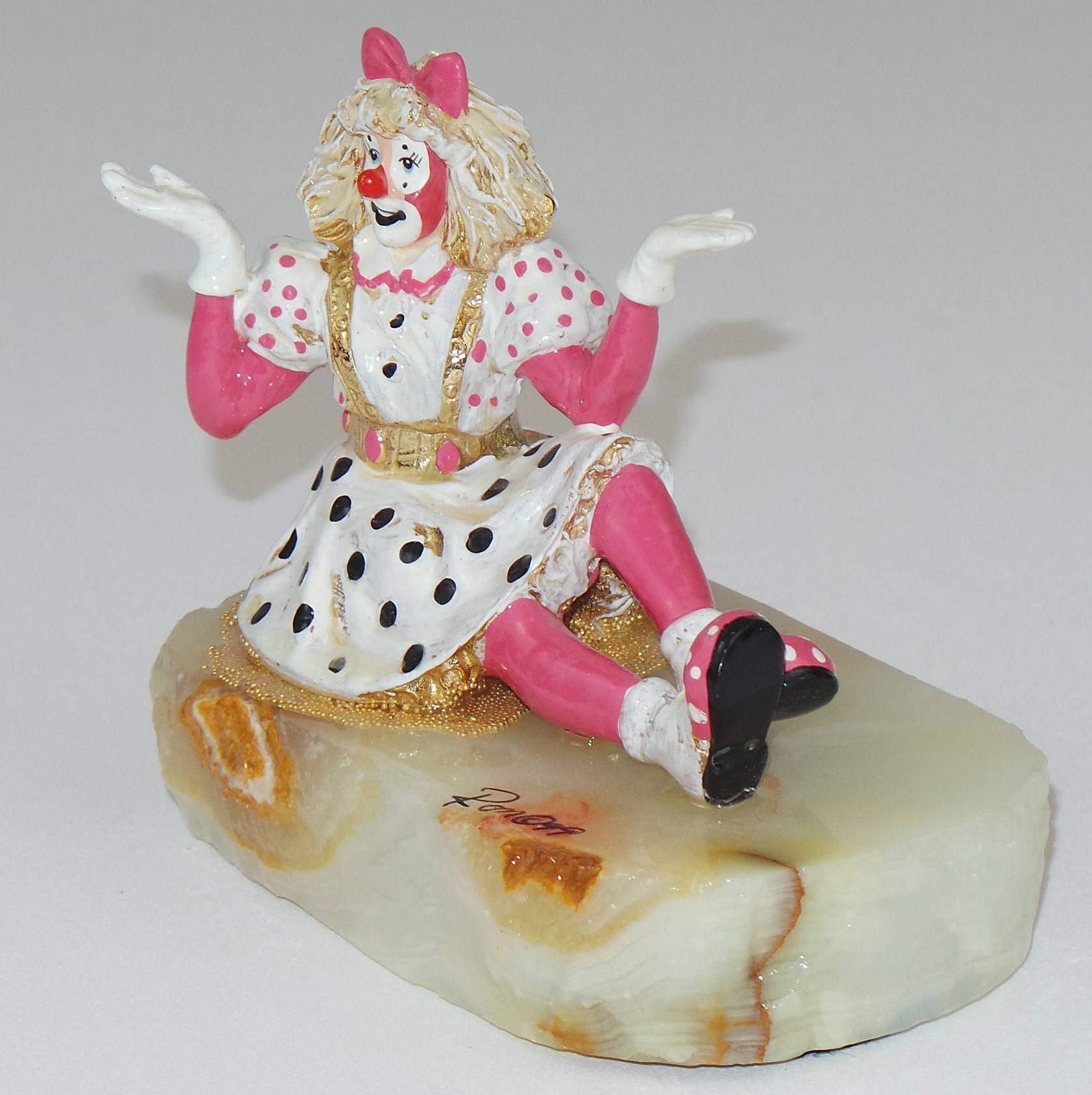 1999 adorable Lara Ron Lee Clown Figurine Rare & Beautiful Clown ...