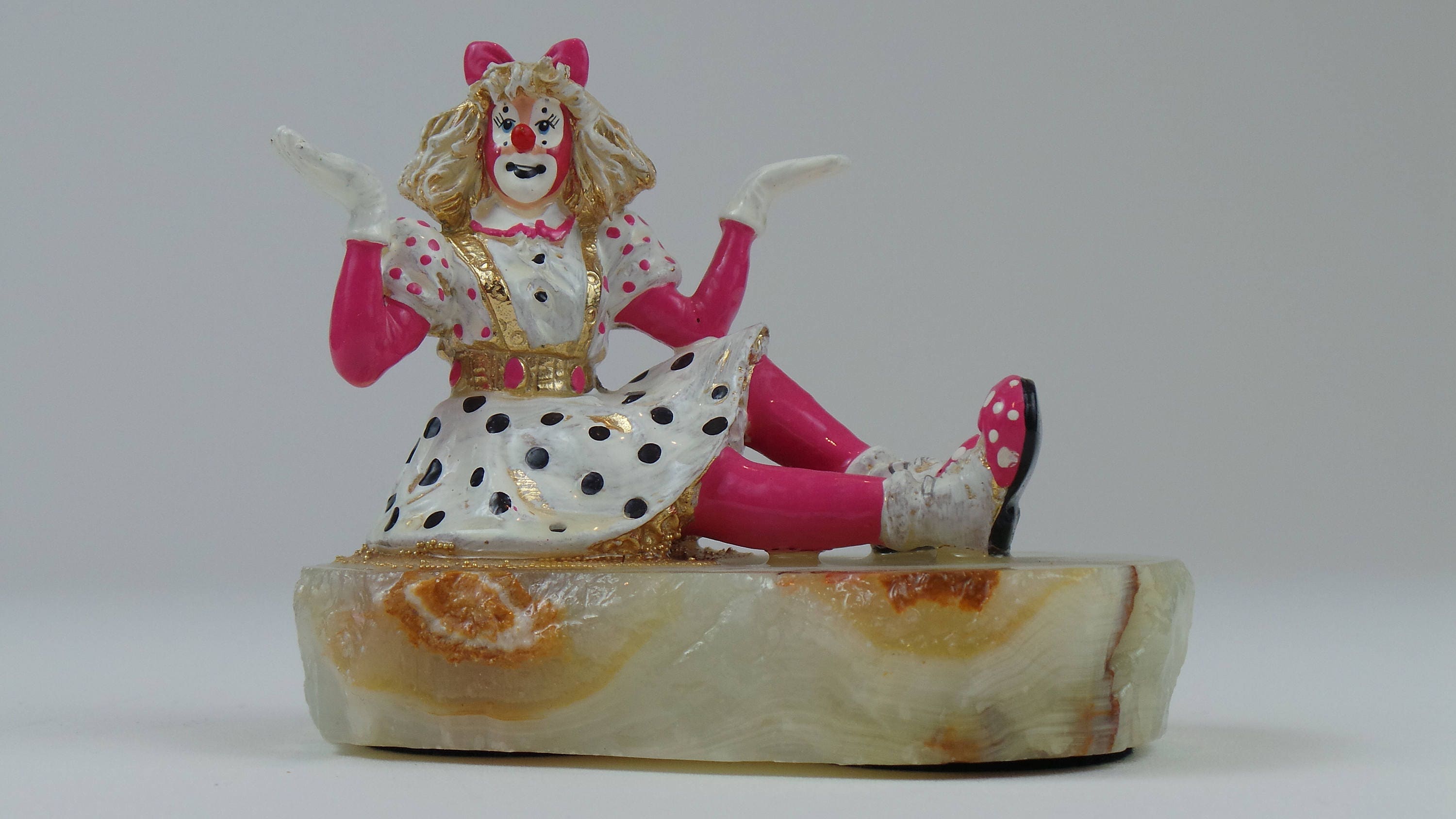 1999 adorable Lara Ron Lee Clown Figurine Rare & Beautiful Clown ...