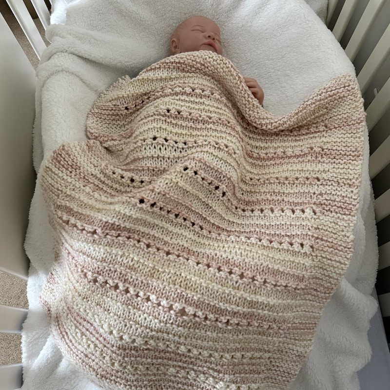 Knitted Blanket for Crib - Etsy