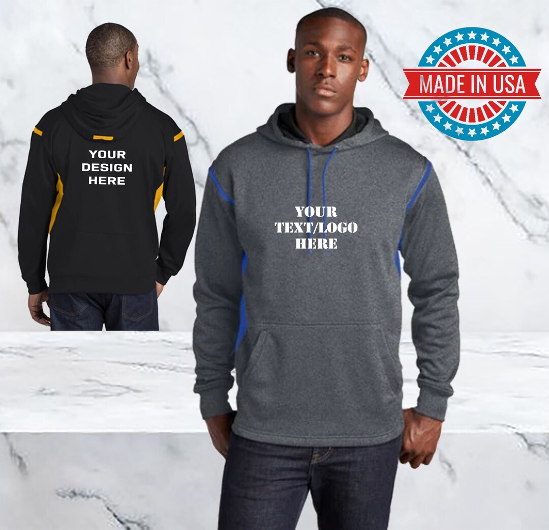 Custom Tech Fleece Colorblock Hooded Sweatshirt / Team Uniforms ...