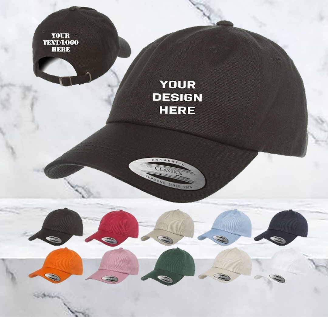 Custom Classic Dad Cap /custom Dad Hat / Embroidered Hat / Personalized ...