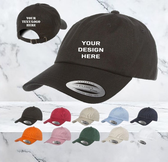 Custom Classic Dad Cap /custom Dad Hat / Embroidered Hat / - Etsy