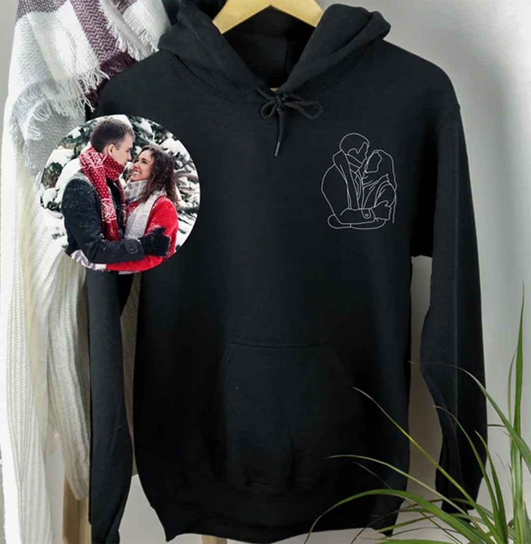 Custom Portrait From Photo, Outline Photo Sweatshirt, Custom Sweater ...