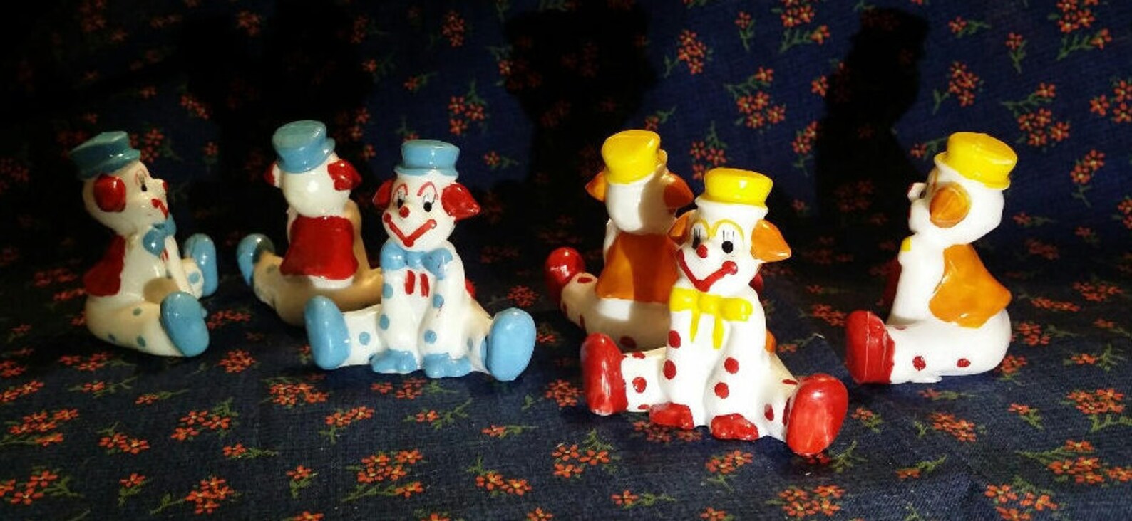 12 Piece Vintage Sitting Clowns, Retro Clown Cake Topper & Picks,unique ...