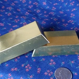 12 Gold Bar Party Favor Boxes, Gold Bar Decorations, Table Decor,unique ...