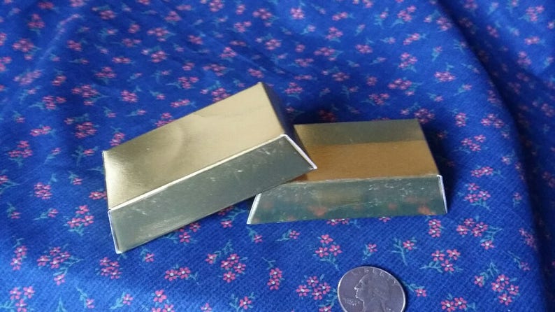 12 Gold Bar Party Favor Boxes Gold Bar Decorations Table - Etsy