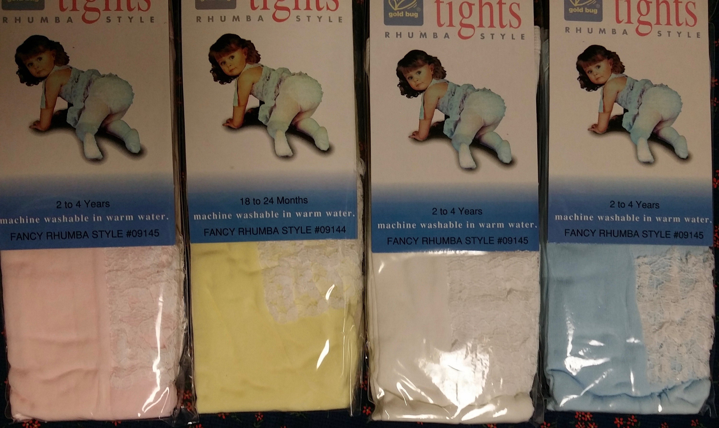 Vintage Goldbug Rhumba Style Tights for Girls Ruffle Tights - Etsy 日本