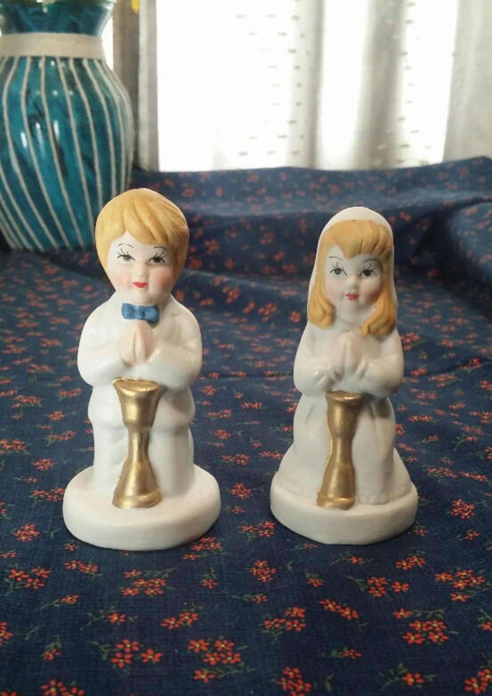 Vintage First Communion Boy or Girl Figurine W Chaliceceramic - Etsy