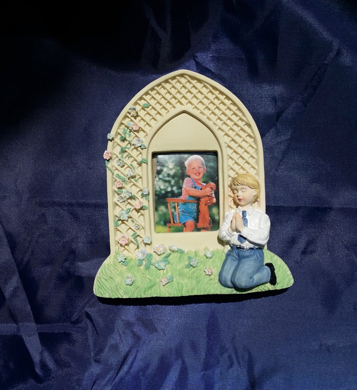 First Communion Frame for Boy With Flower,resin Frame, First Communion ...