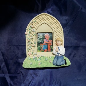 First Communion Frame for Boy With Flower,resin Frame, First Communion ...