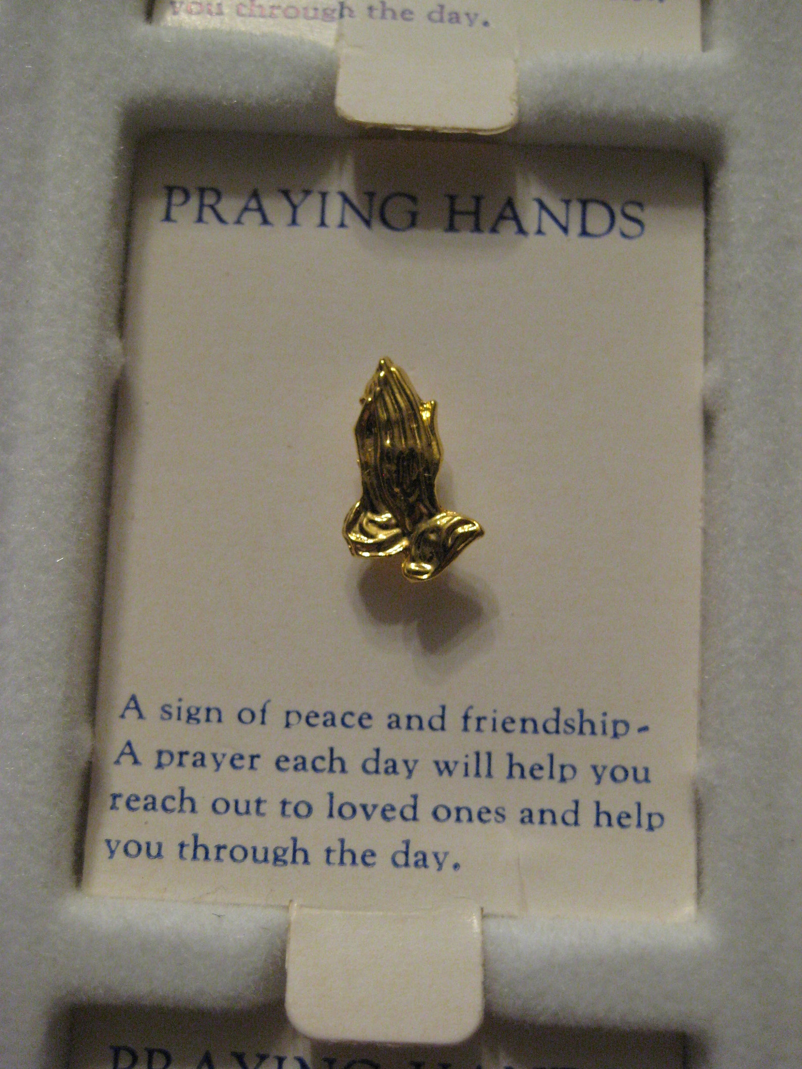 Vintage Praying Hands Pin Gold Praying Hands Pins Healing - Etsy