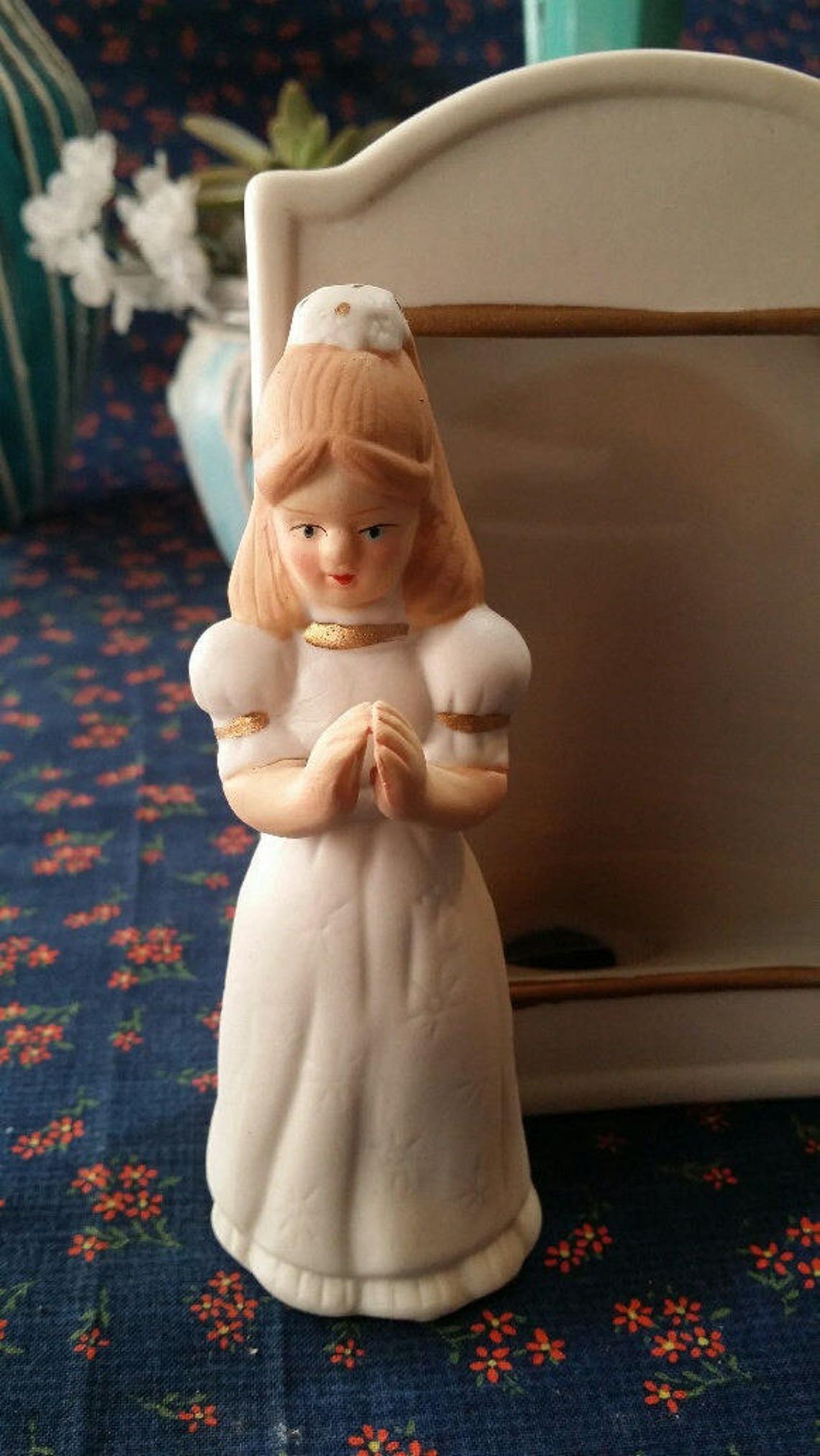 Vintage First Communion Frame for Boy or Girl Ceramic Praying - Etsy