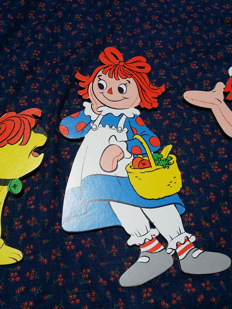 Raggedy Ann & Andy and Arthur Pin-up Wall Decor Set 1980 - Etsy