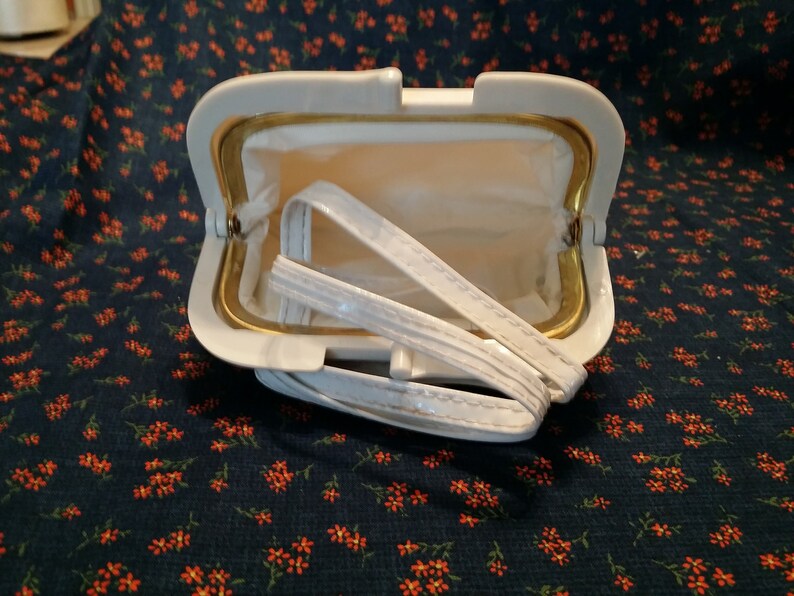 Girl's White Vinyl Purse W Strap Children's White - Etsy