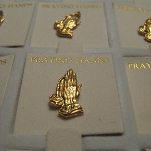 Vintage Praying Hands Pin, Gold Praying Hands Pins, Healing Gift ...