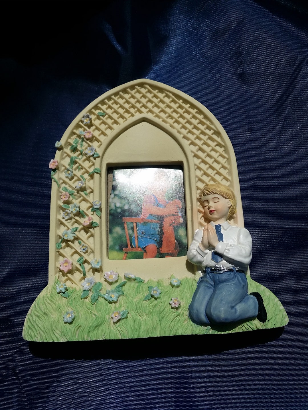 First Communion Frame for Boy With Flower,resin Frame, First Communion ...