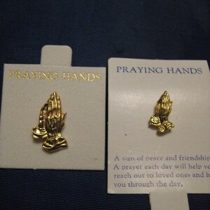 Vintage Praying Hands Pin, Gold Praying Hands Pins, Healing Gift ...