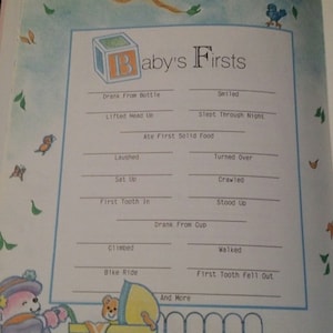 Baby's Book Baby Record Album,unisex Baby Album,up to 8 Years Old ...