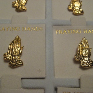 Vintage Praying Hands Pin, Gold Praying Hands Pins, Healing Gift ...