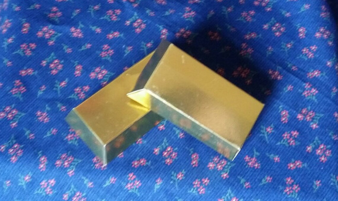 12 Gold Bar Party Favor Boxes Gold Bar Decorations Table - Etsy