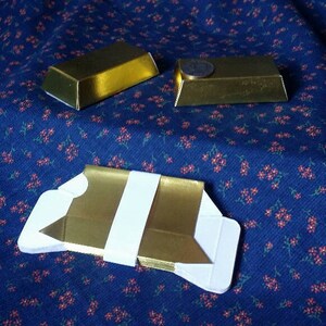 12 Gold Bar Party Favor Boxes, Gold Bar Decorations, Table Decor,unique ...