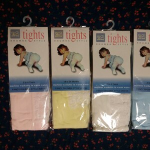 Vintage Goldbug Rhumba Style Tights for Girls, Ruffle Tights Size 9-18 ...