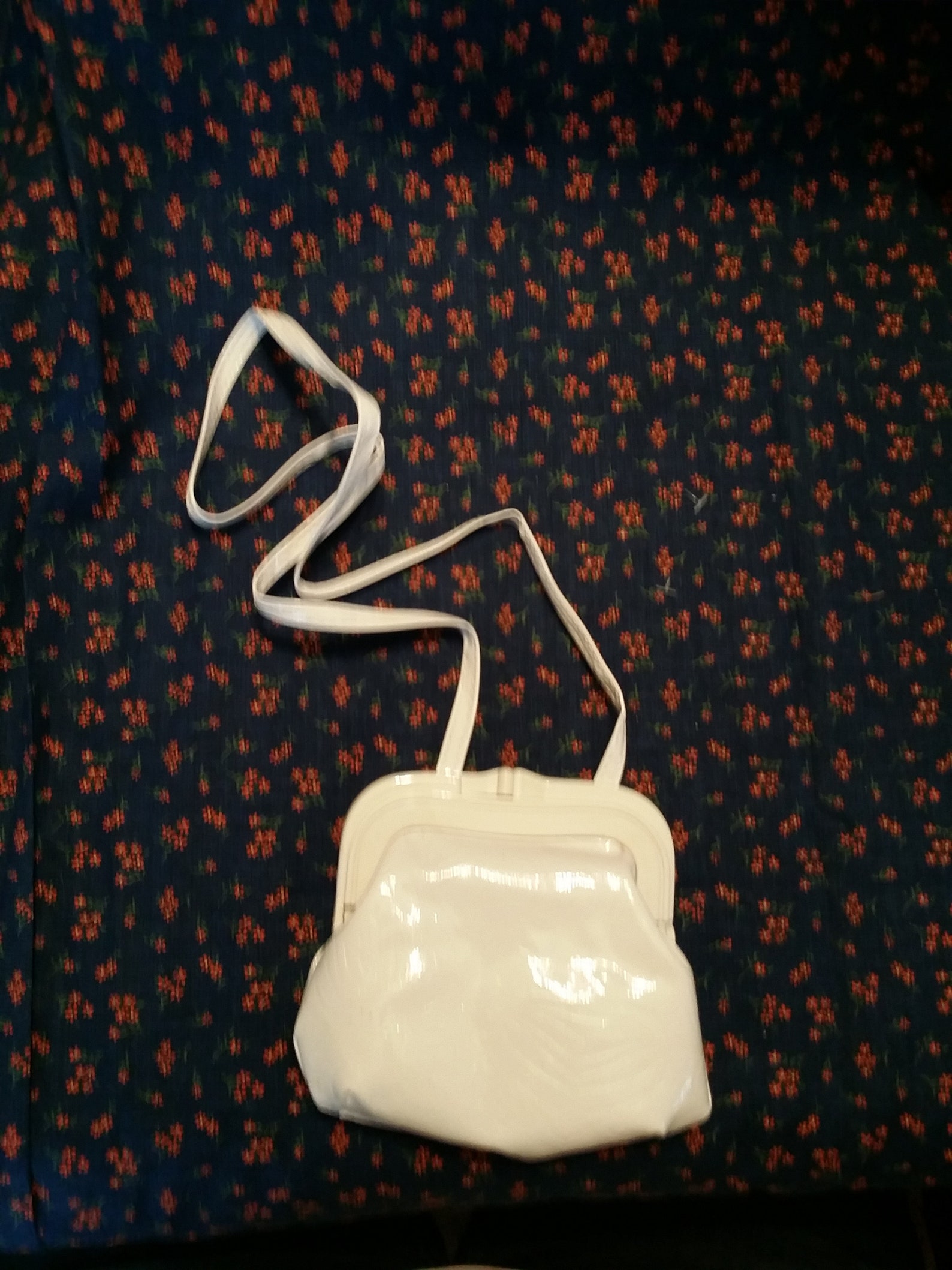 Girl's White Vinyl Purse W Strap Children's White - Etsy