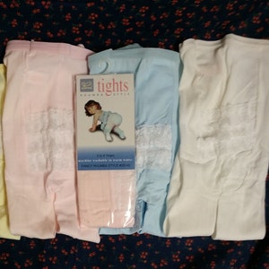 Vintage Goldbug Rhumba Style Tights for Girls, Ruffle Tights Size 9-18 ...