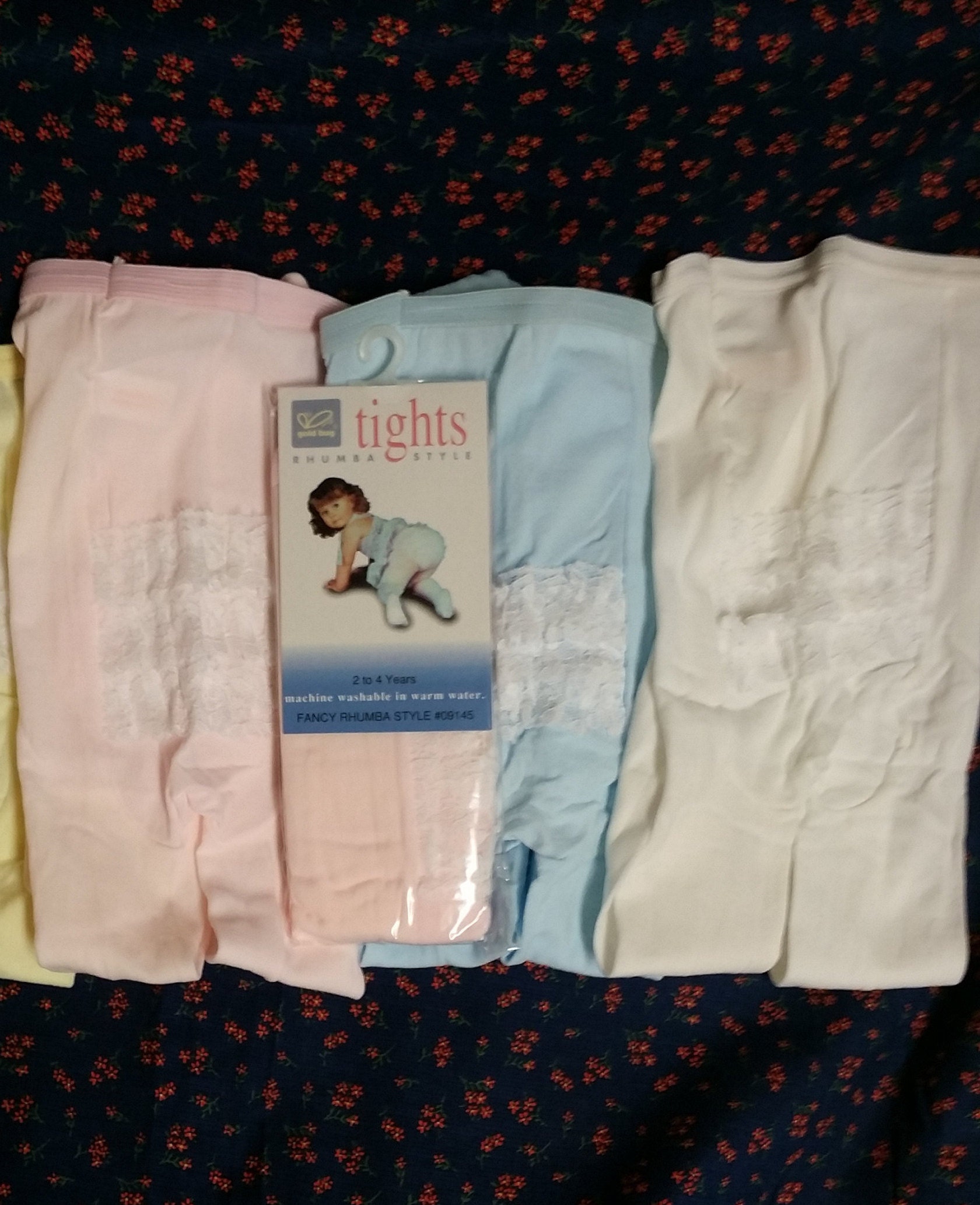 Vintage Goldbug Rhumba Style Tights for Girls Ruffle Tights - Etsy