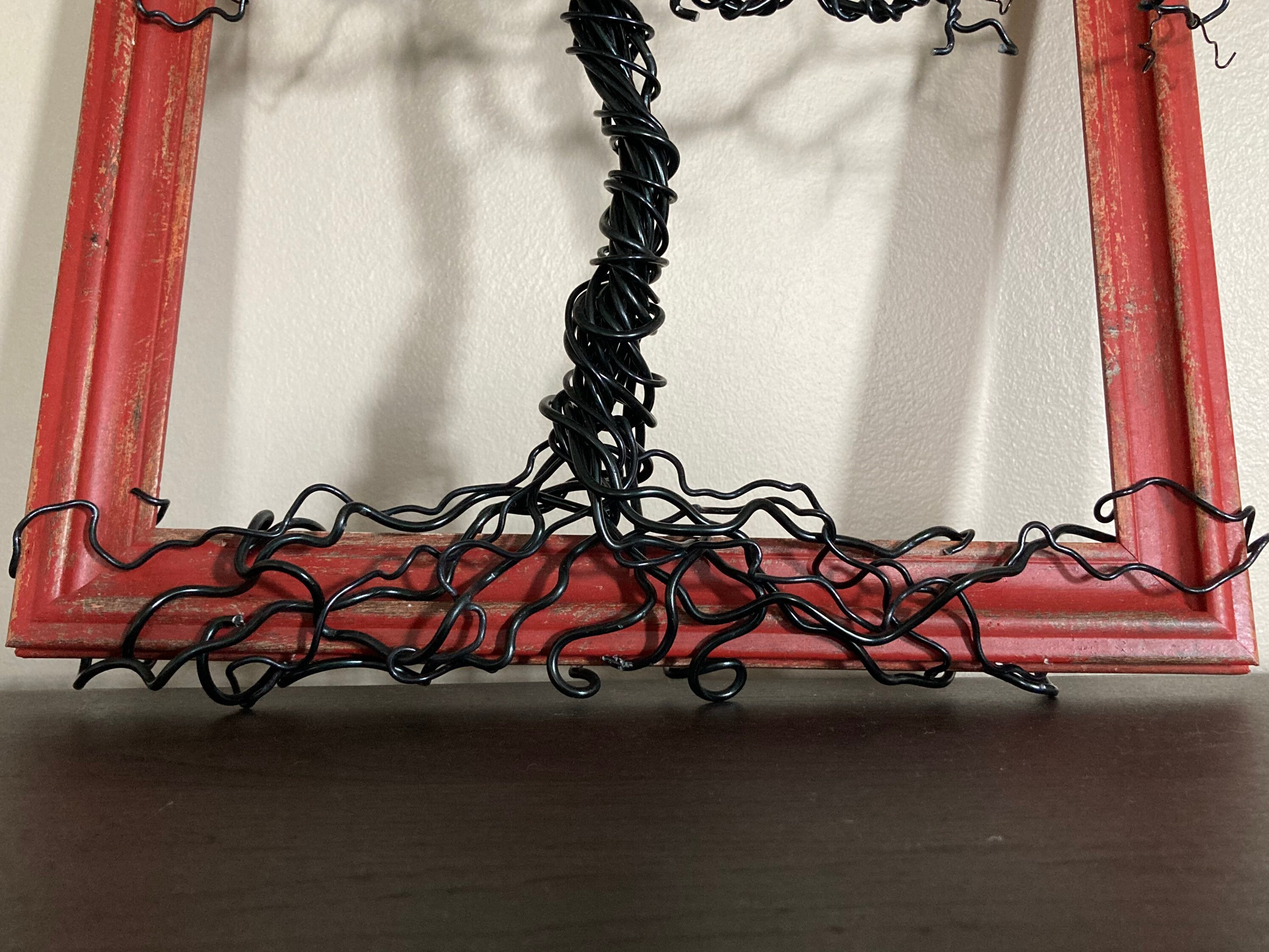 Framed Wire Tree Tree Wall Art Wire Tree Sculpture Home | Etsy