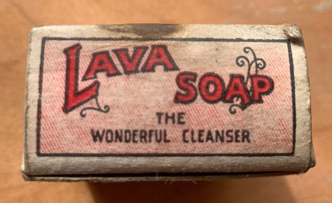 Vintage Lava Soap Box and Bar - Etsy