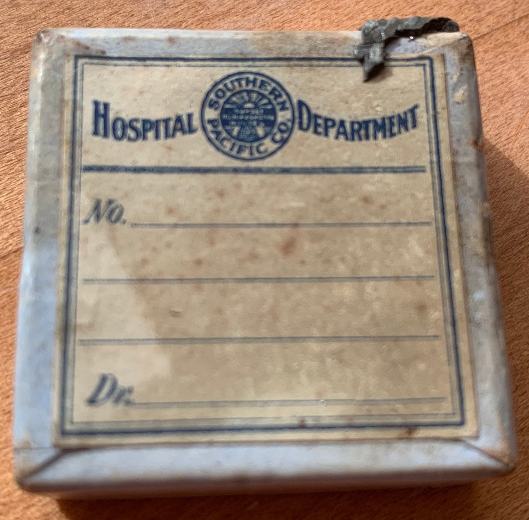 Vintage Southern Pacific Co. Medicine Box With Unknown Pills - Etsy