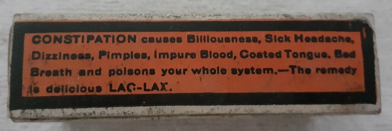 Lac Lax Candy Laxative Vintage Box - Etsy