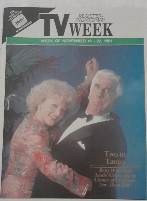 Vintage TV Guide From 1991 | Etsy