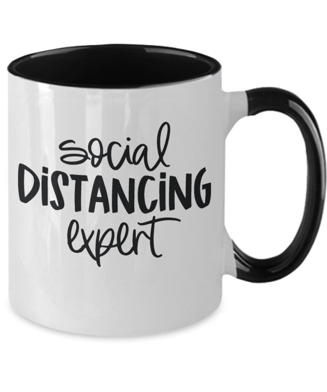 Social Distancing Expert Coffee Mug Funny Gift for Introverted Person ...