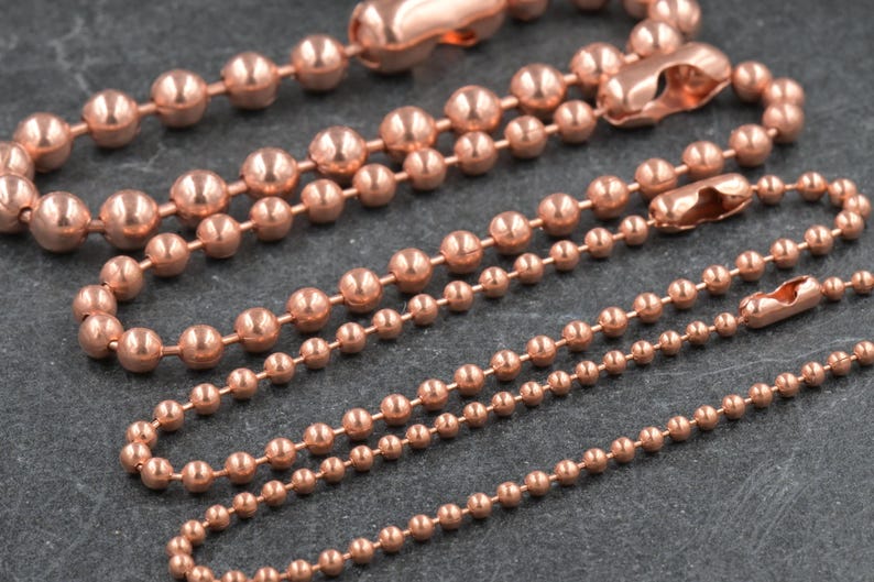 100% Pure Copper Chain Necklace • Usa‑made • Healing Copper Custom ...