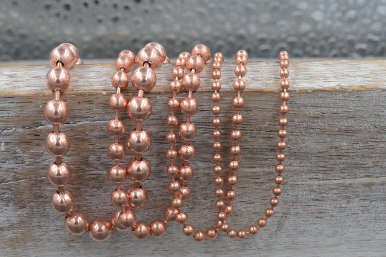 100% Pure Copper Chain Necklace • Usa‑made • Healing Copper Custom ...