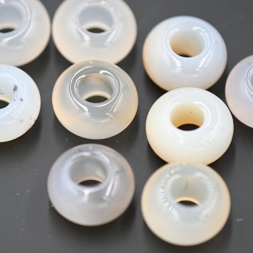 Large Hole Amethyst European Beads Round 14mm | Etsy