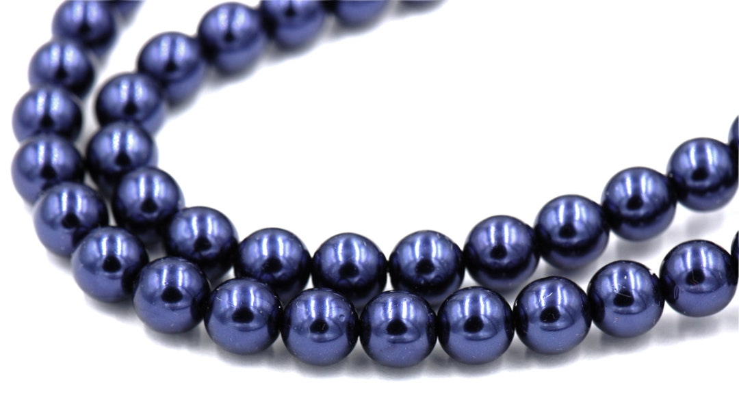 Royal Purple Pearl Coated Czech 4mm, 6mm, 8mm, Glass Round Beads - Etsy