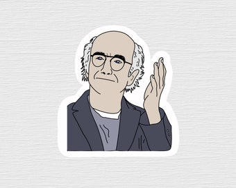 Larry David Sticker | Etsy