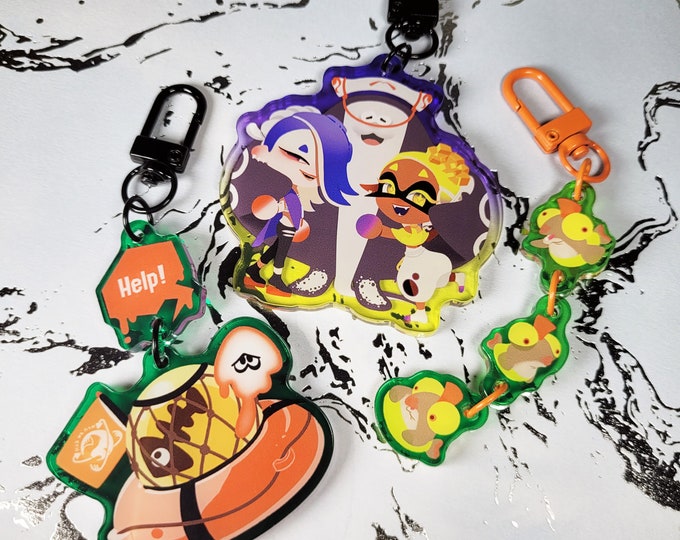 Splatoon Acrylic Keychains - Etsy