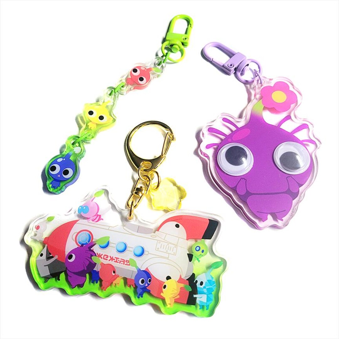 Pikmin Acrylic Keychains - Etsy