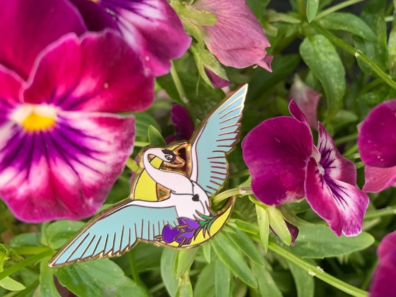 Swan Princess Inspired Moon Lapel Pin - Etsy