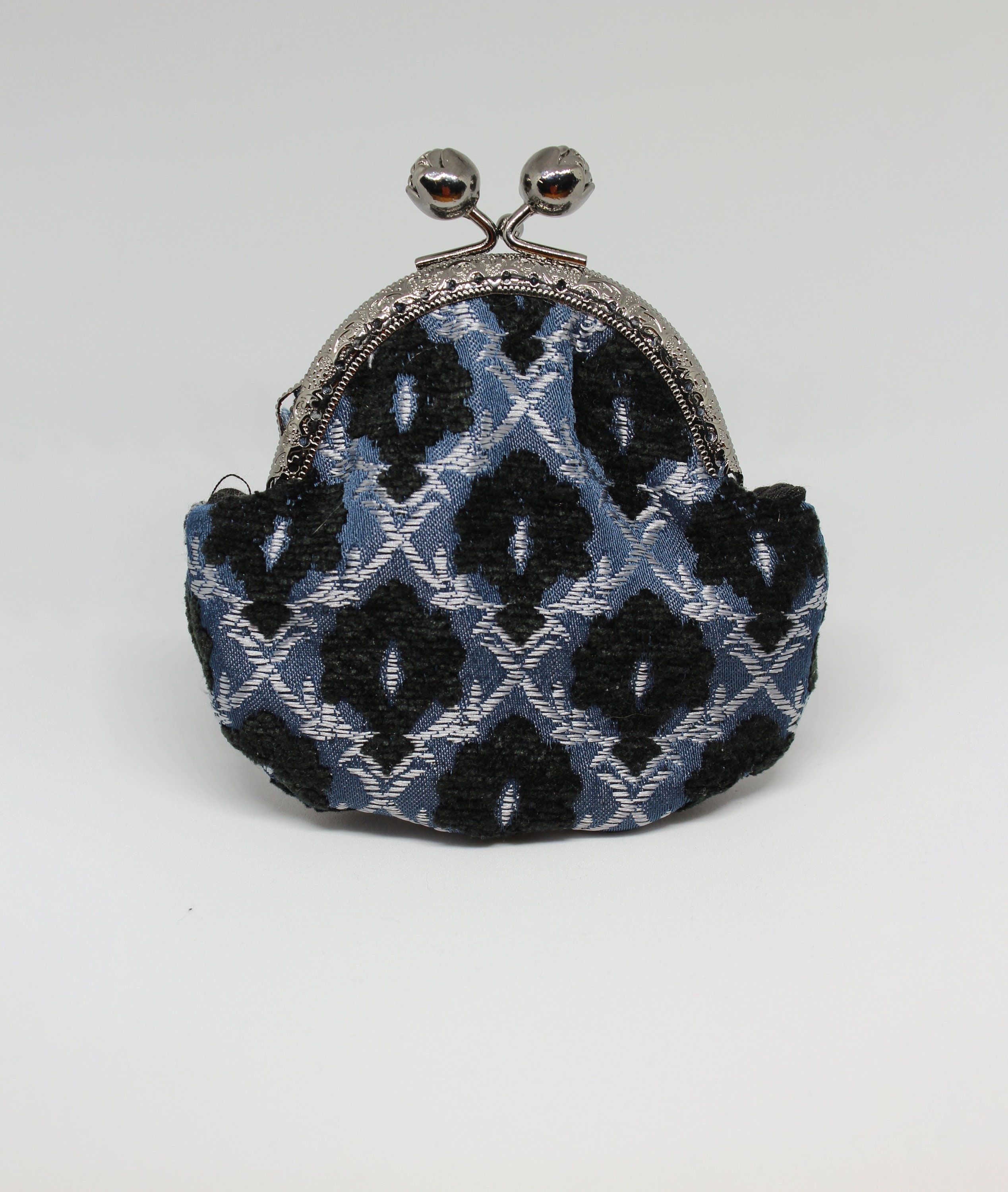 Kiss lock Purse classy elegant purse brocade kiss clasp | Etsy