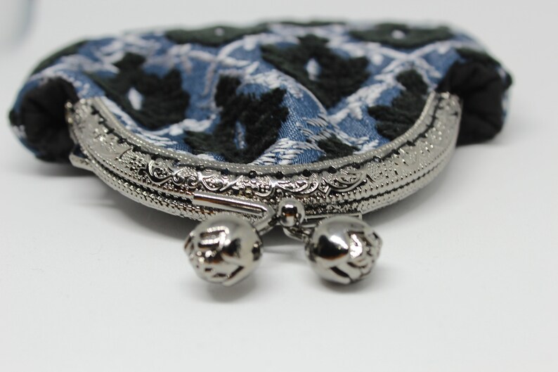 Kiss lock Purse classy elegant purse brocade kiss clasp | Etsy