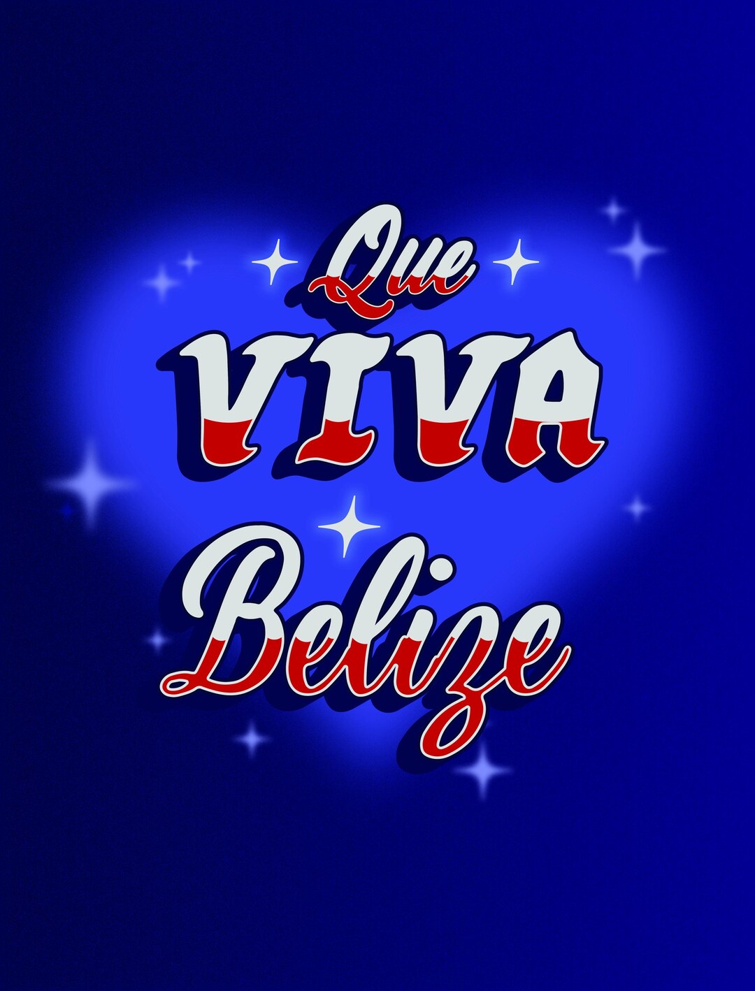 Que Viva Belize Art Print | Belizean Wall Art | Central American Pride ...