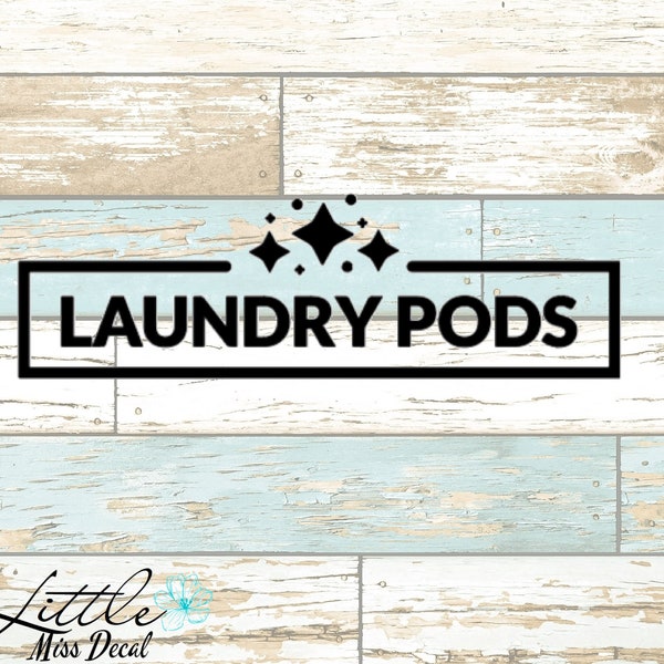 Laundry Pods Decal - Etsy