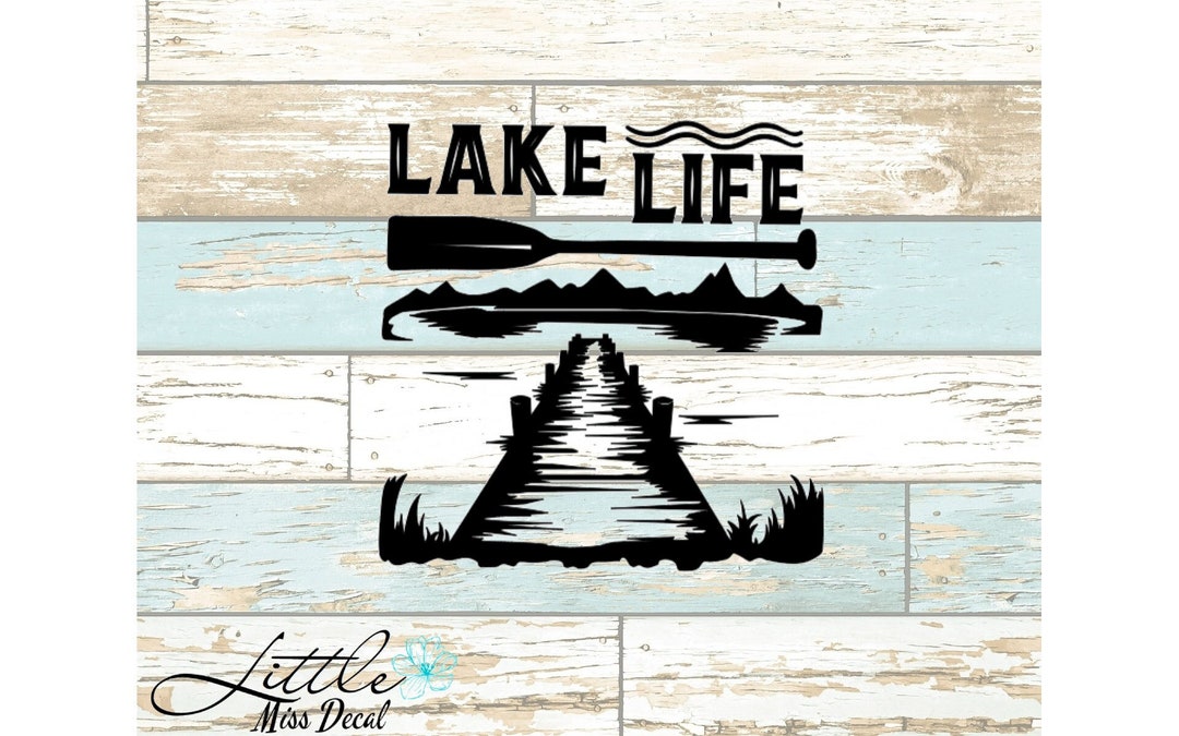 Lake Life Vinyl Decal - Window Decal, Gift for Boy, Sticker Decal ...