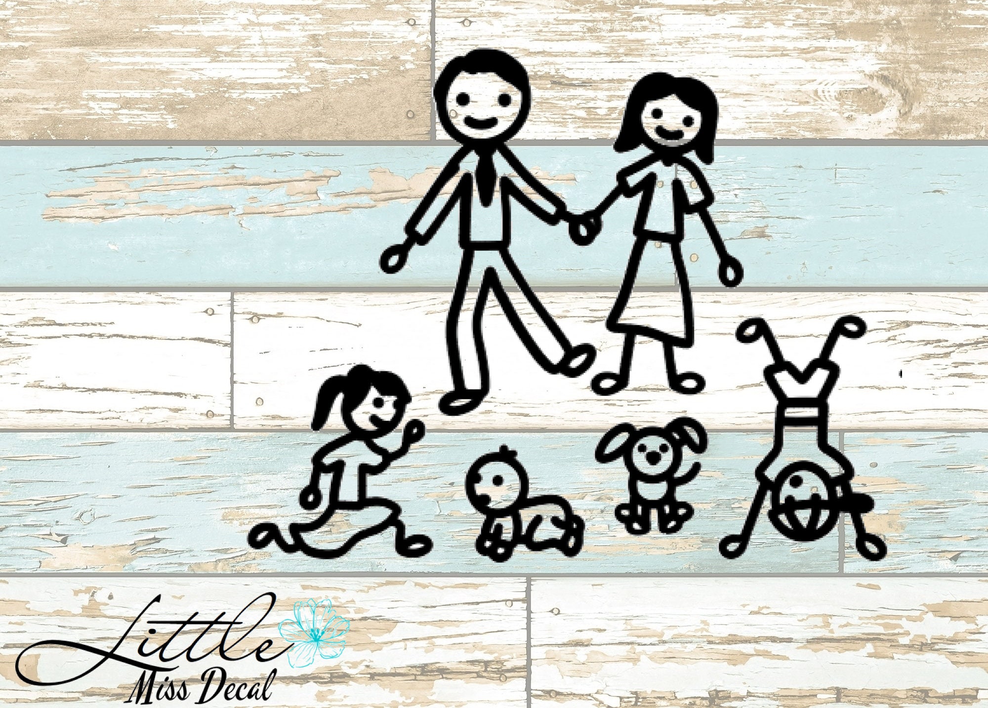 Stick Family Vinyl Decal, Stick Family Car Decal, Stick Family Decal ...